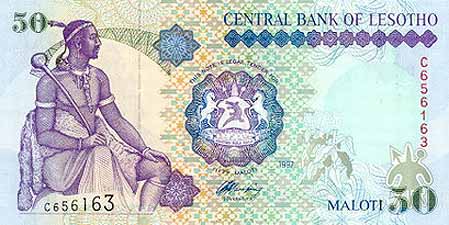 Banknotes of the World - LESOTHO